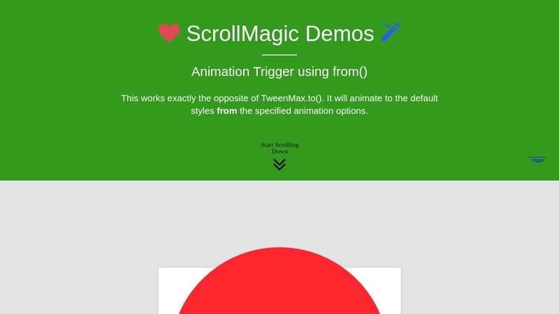 ScrollMagic Demos - Animation Trigger