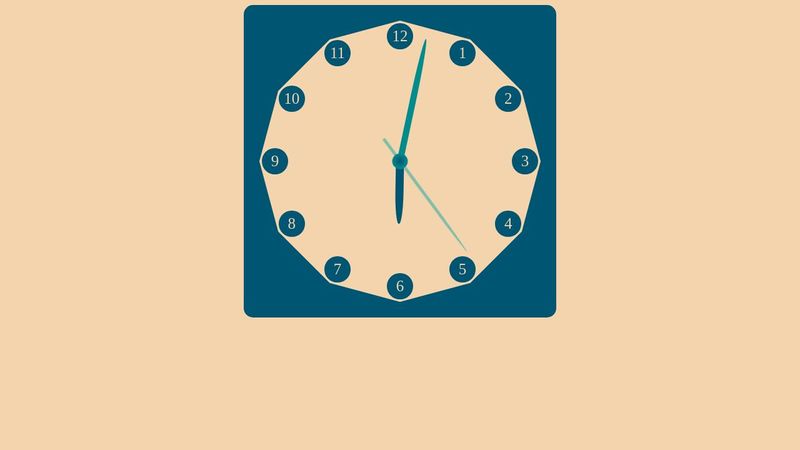 Horloge CSS + JS