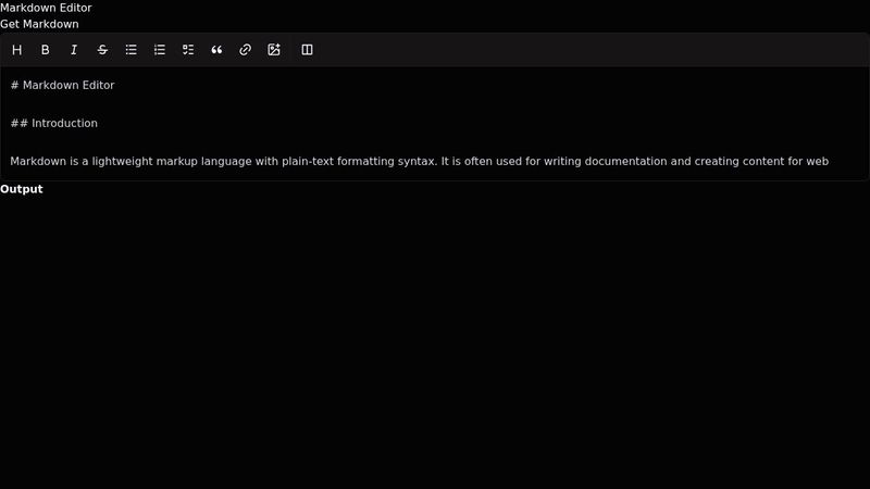 Markdown editor js plugin