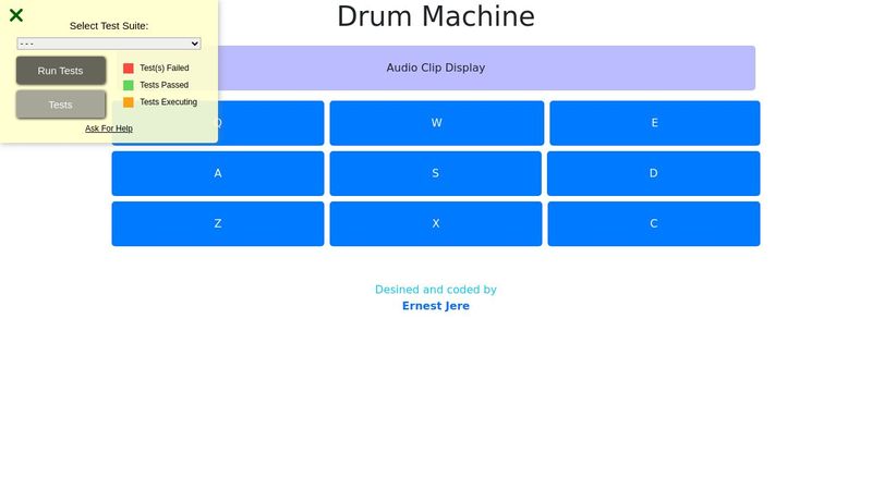FCC ReactJS Drum Machine