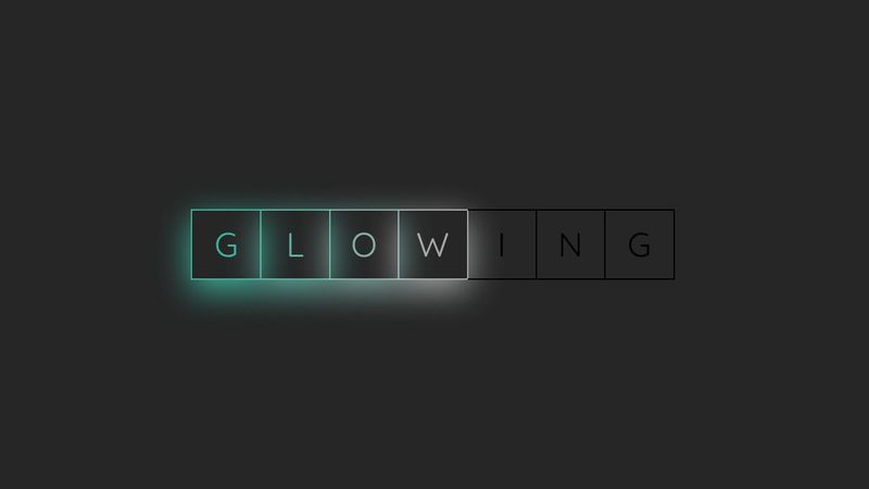 CSS Glowing Text Effect