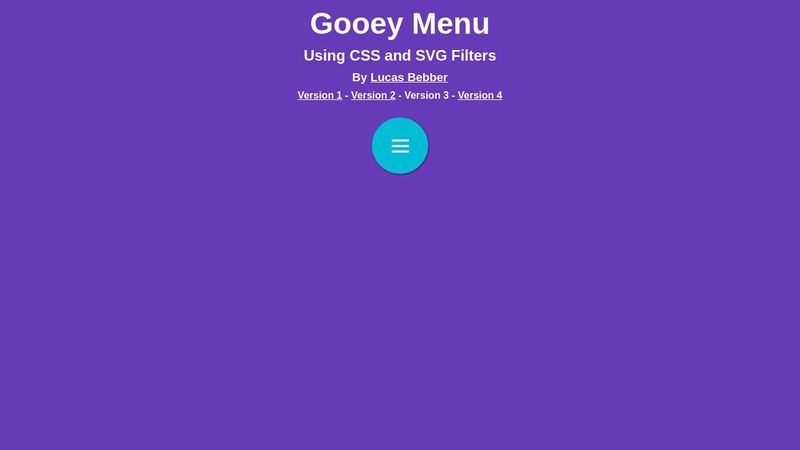 CSS Gooey Menu (Version 3)