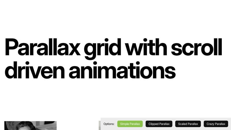 Parallax scroll-driven animations - CSS only