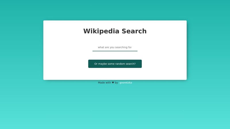 Wikipedia Search