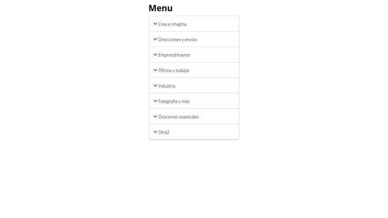 Vue recursive menu