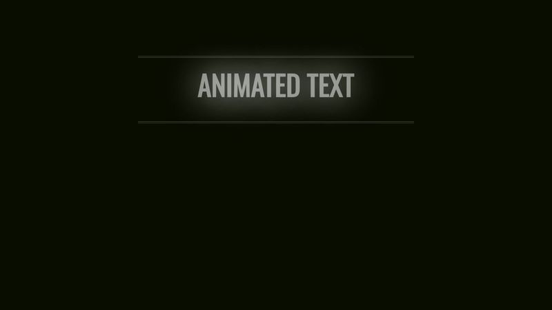 Animated text CSS3