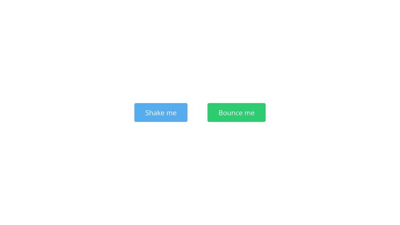 JQuery "Shake" and "Bounce" animation functions