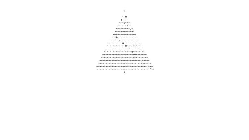 ASCII Christmas Tree