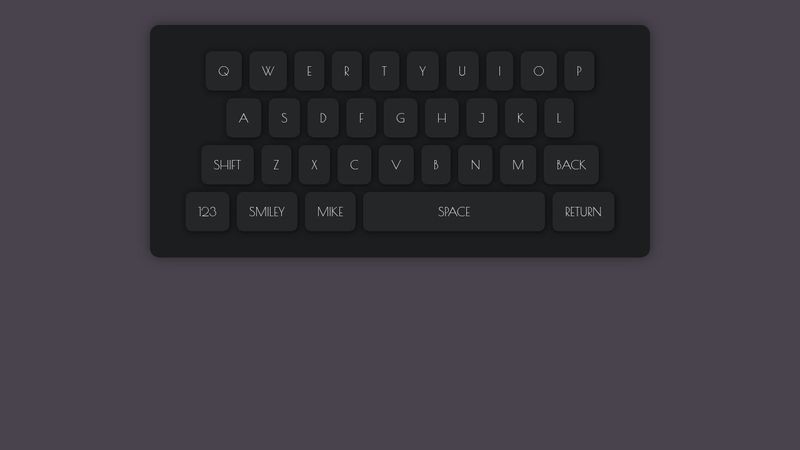 Keyboard UI HTML & CSS