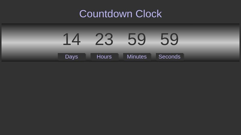 JavaScript Countdown Clock