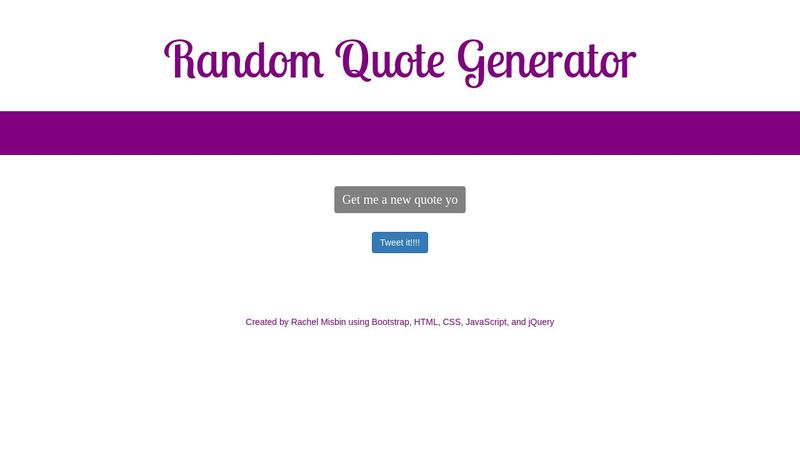 Random Quote Machine