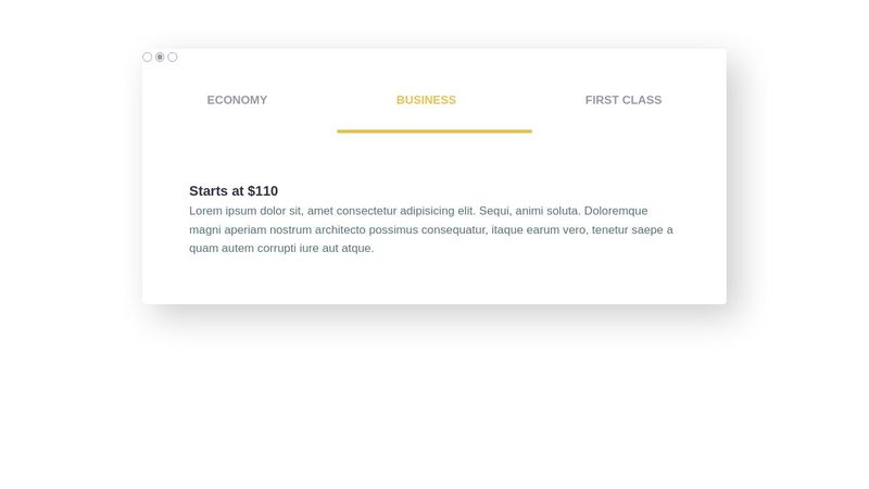 Pure CSS Sliding Tab Select