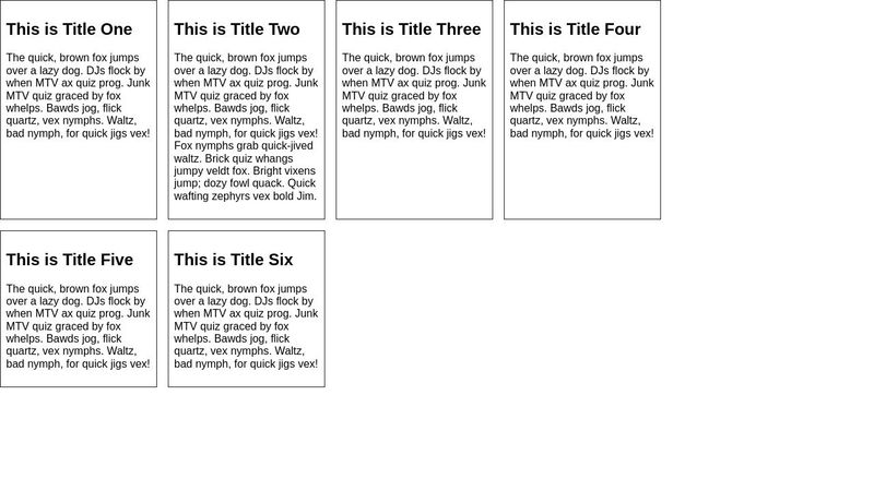 Layout using Table properties