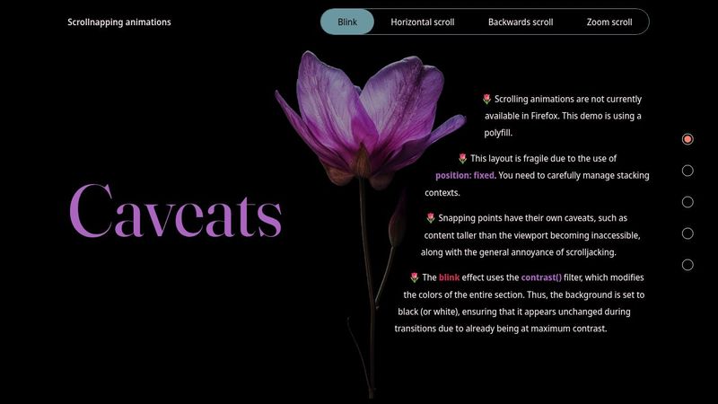 Css Scroll Driven Scroll Snapping Animations