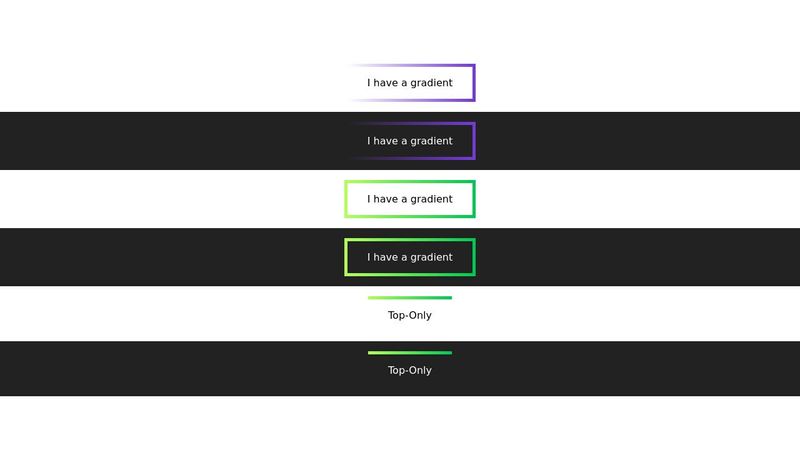 CSS Gradient Borders
