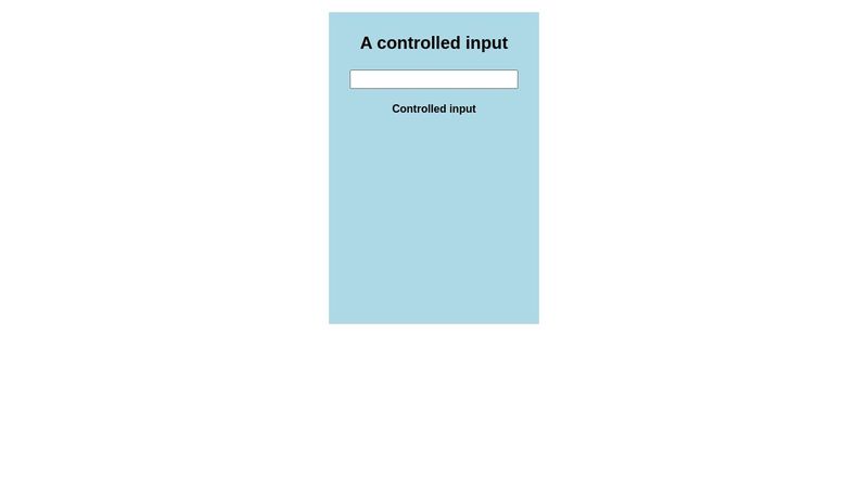 React tricks: a controlled input debounced with a standard function