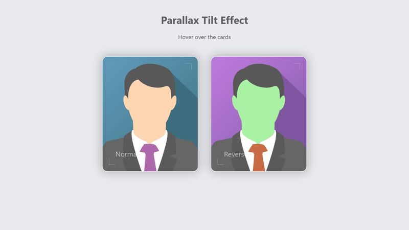 CSS Parallax Tilt Effect Card With JavaScript | Card Tilt On Hover