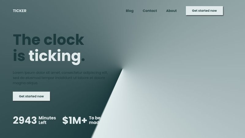 Reverse clock effect (with JS)