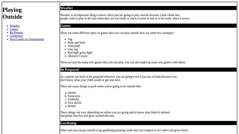 Exercise: Technical Documentation Page