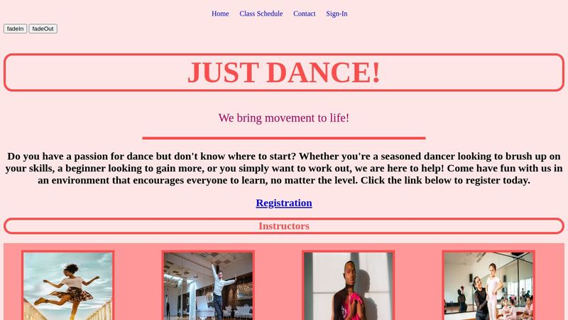 Dance website