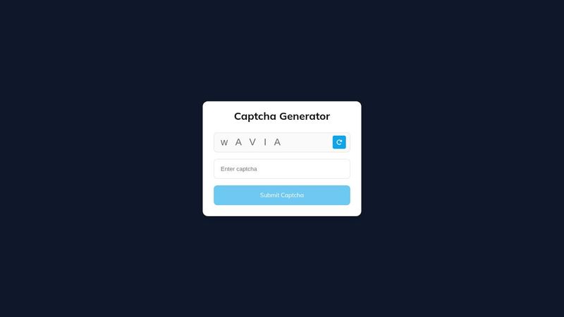067 Custom Captcha Generator