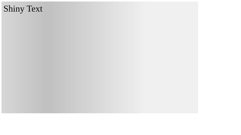 CSS Shimmer Animation Effect