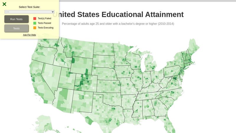FCC - Data Visualization Projects - Visualize Data with a Choropleth Map