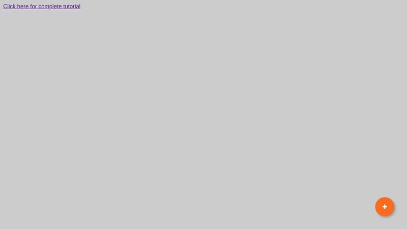 Simple css floating button