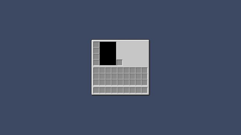 Minecraft inventory GUI, pure css