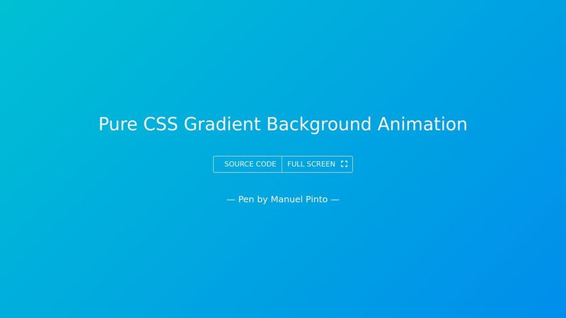 Pure CSS Gradient Background Animation