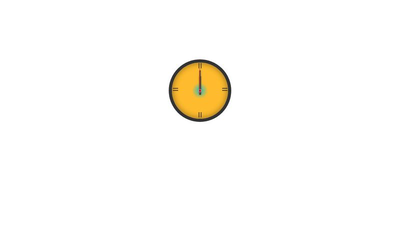 Create Animation O'clock Using Pure Css