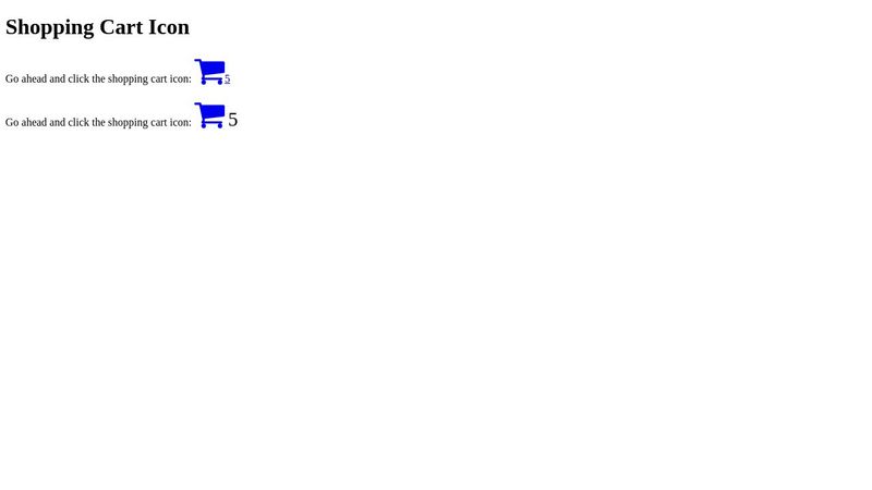 CSS: Shopping Cart Icon - clickable (using Font-Awesome)