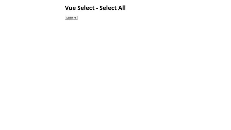 Vue Select - Select All