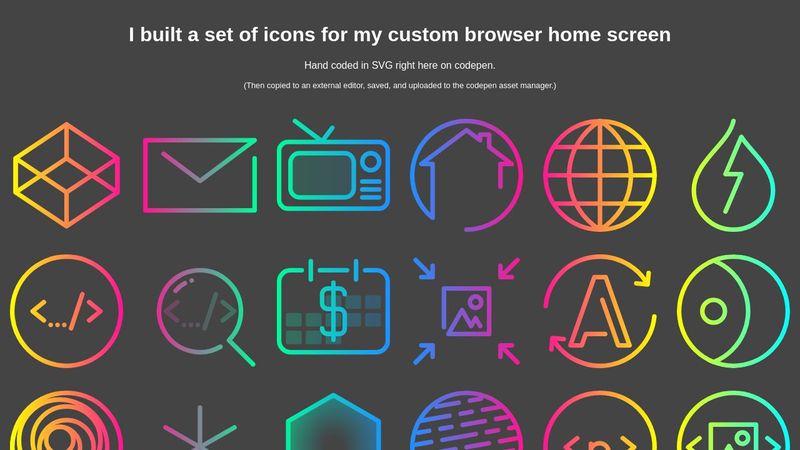 CodePen - Custom Icons