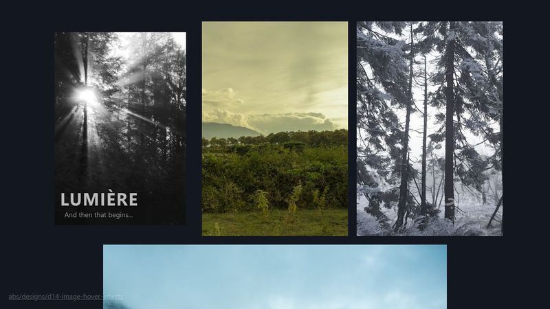 CSS Image Hover Effects