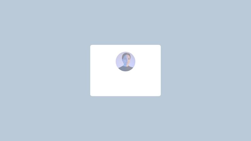 Animated Profile Card Using Html Css And Gsap