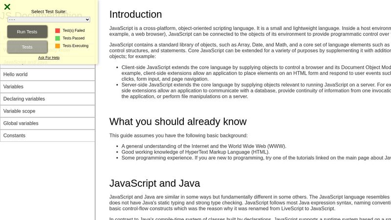 Technical Documentation Page