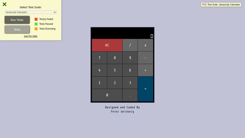 FCC: Javascript Calculator