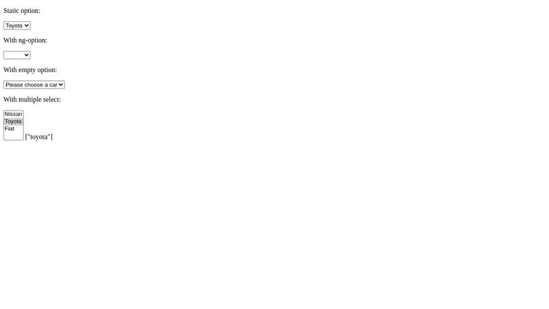 Angularjs Binding Select Boxes