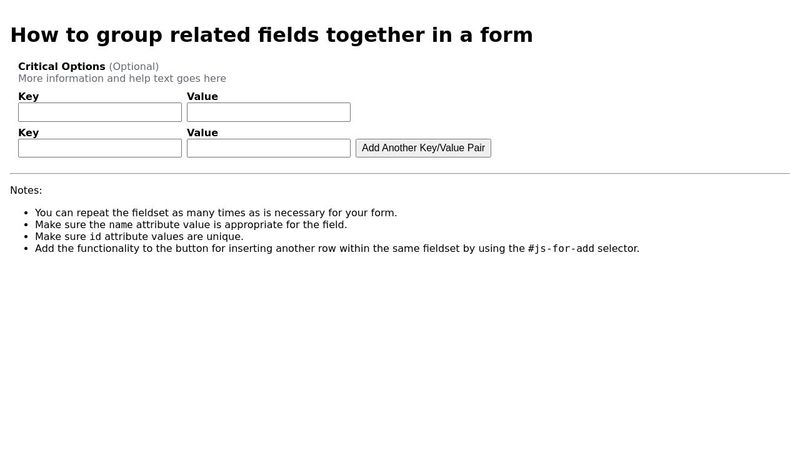 [a11y] [patterns] grouping fields