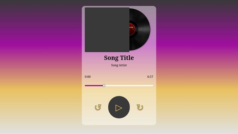 Music Player: Frontend