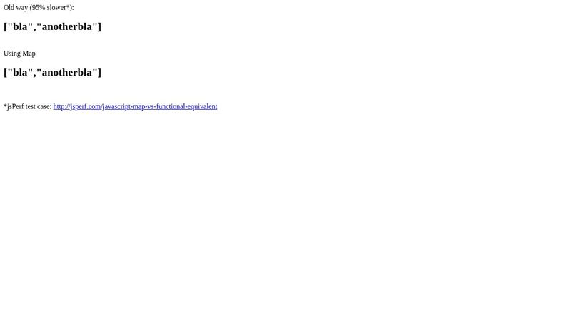 JavaScript .map() advantages