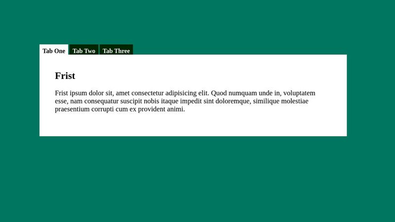 Change Tabs BY HTML & CSS ONLY 😮😮