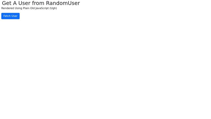 Using the Random User API