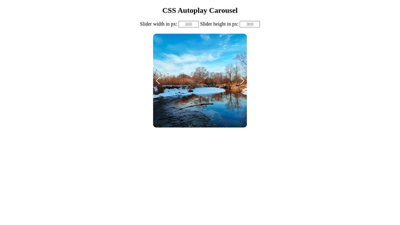 CSS Autoplay Carousel