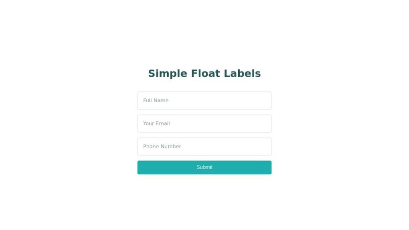 Simple Floating Labels