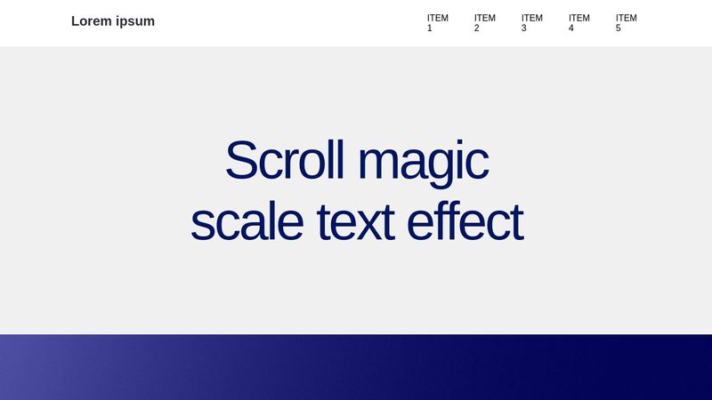 ScrollMagic- Scroll Scale text