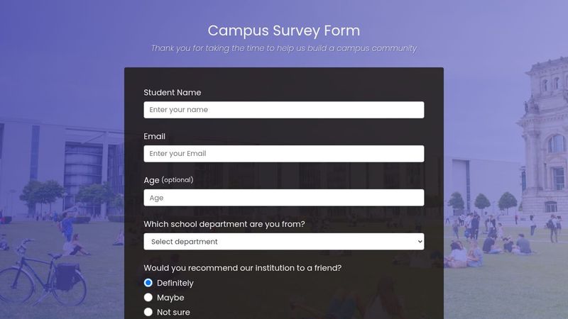 Responsive Survey Form