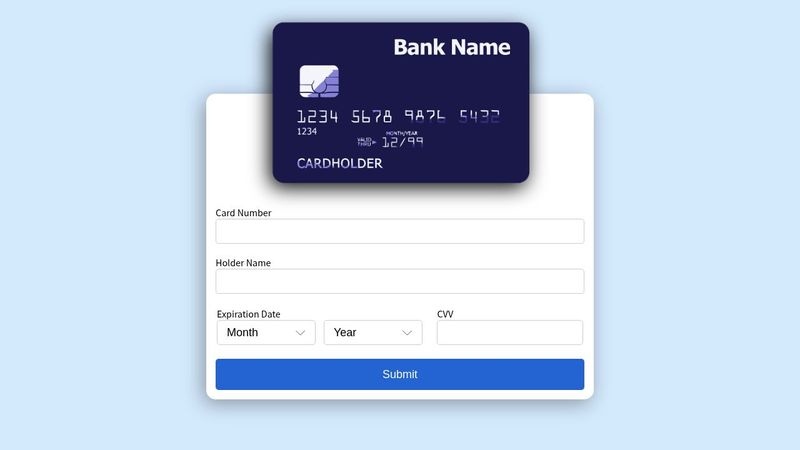 Credit Card Input Form