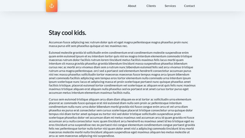 CodePen Challenge - Navigation